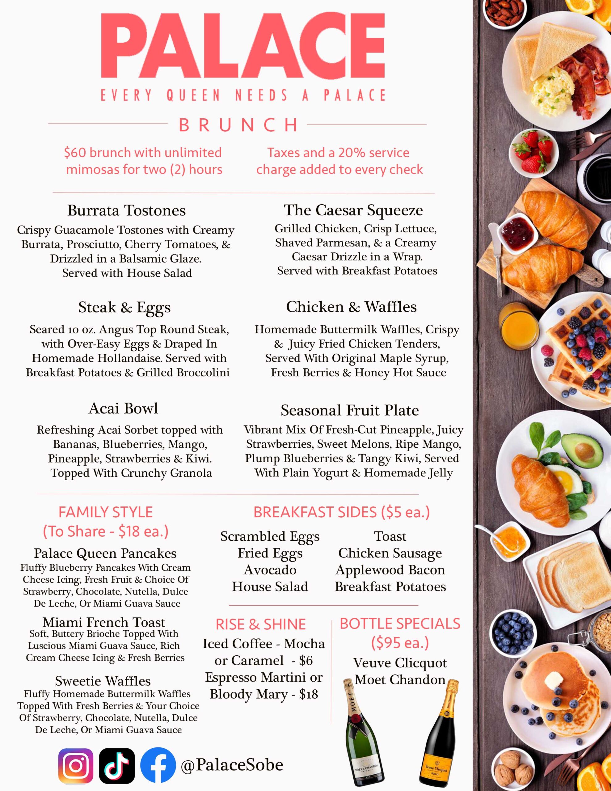 Brunch Menu - Palace Bar Gay | LGBTQ+ Club, Drag Brunch & Shows - South ...